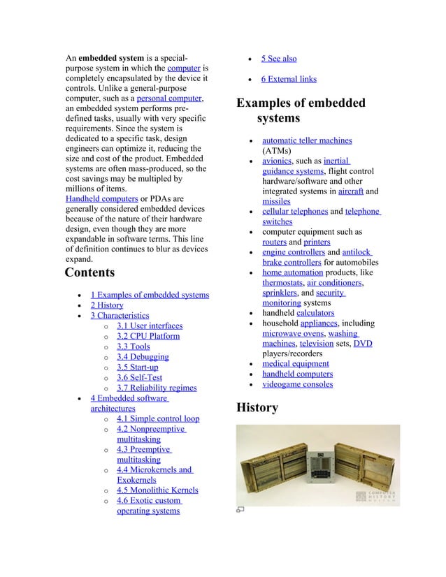 Embedded systems | PDF