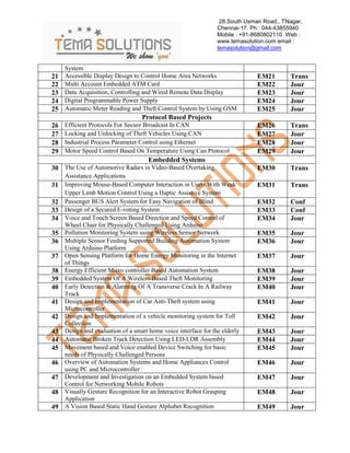 IEEE REAL TIME PROJECT FOR EMBADDED | PDF