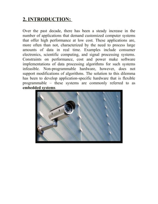 Report file on Embedded systems | DOC