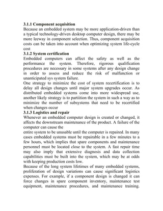 Report file on Embedded systems | DOC