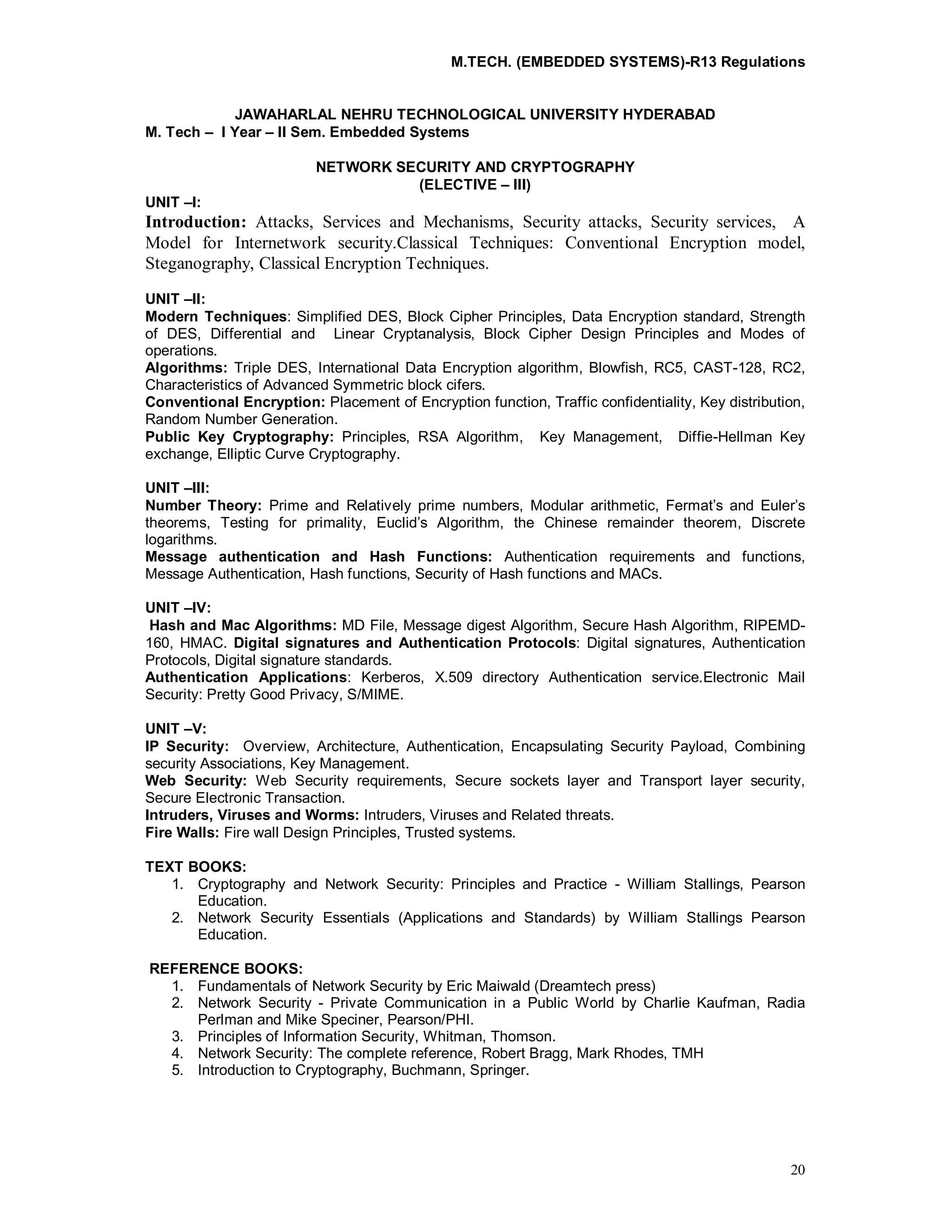 Embedded Systems Syllabus | PDF