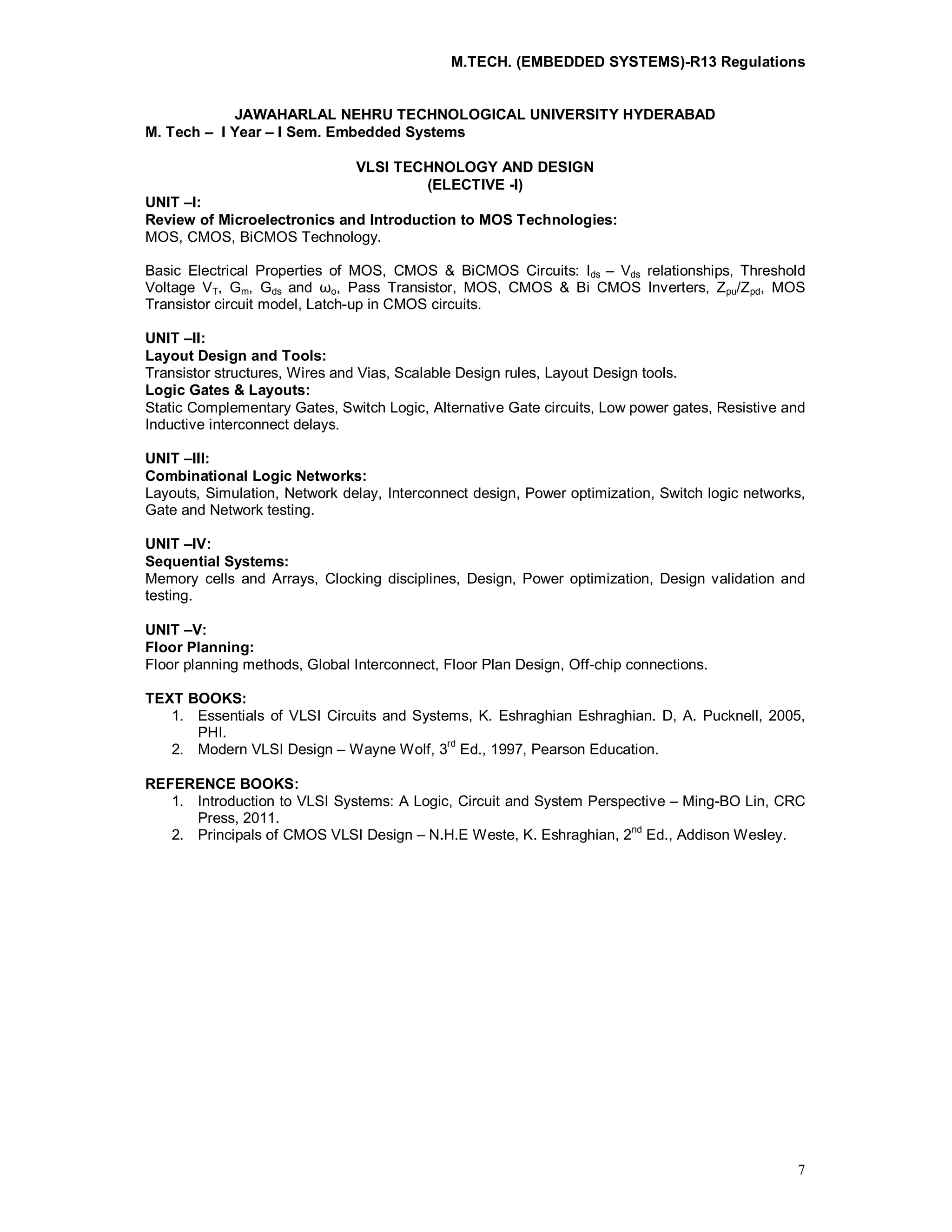 Embedded Systems Syllabus | PDF