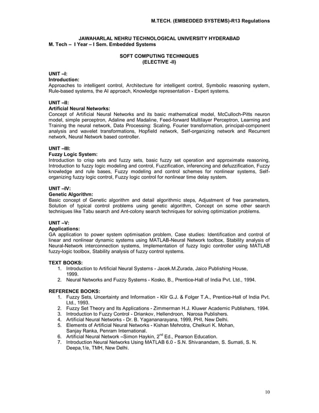 Embedded Systems Syllabus | PDF