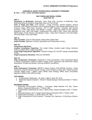 Embedded Systems Syllabus | PDF