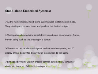 Embedded systems | PPTX