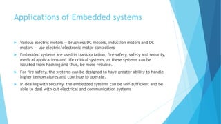 Embedded systems | PPTX | Computing | Technology & Computing