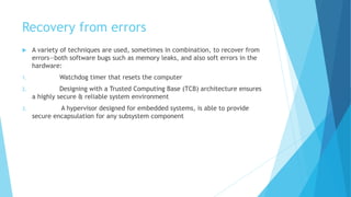 Embedded systems | PPTX | Computing | Technology & Computing