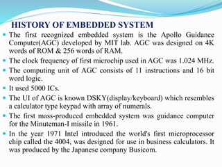 Embedded systems - UNIT-1 - Mtech | PPTX