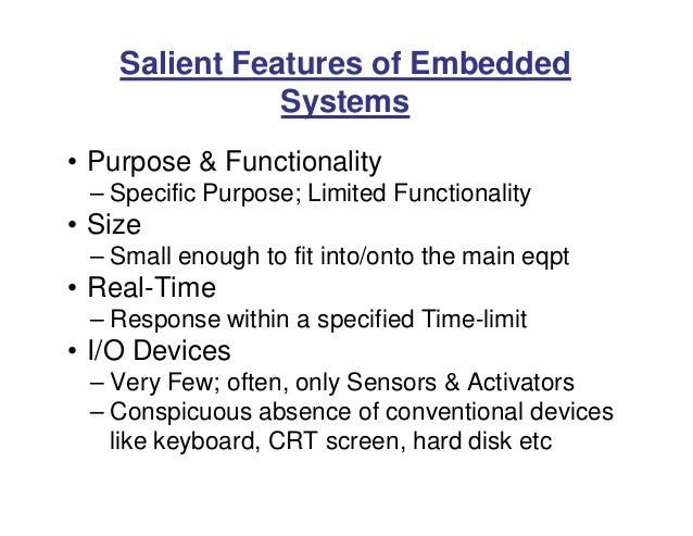 Embedded Systems - A Brief Introduction