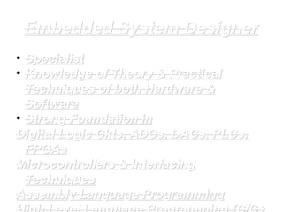 Embedded systems in brief | PPT