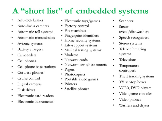 EMBEDDED SYSTEMS - MSc Sem III (Final).ppt