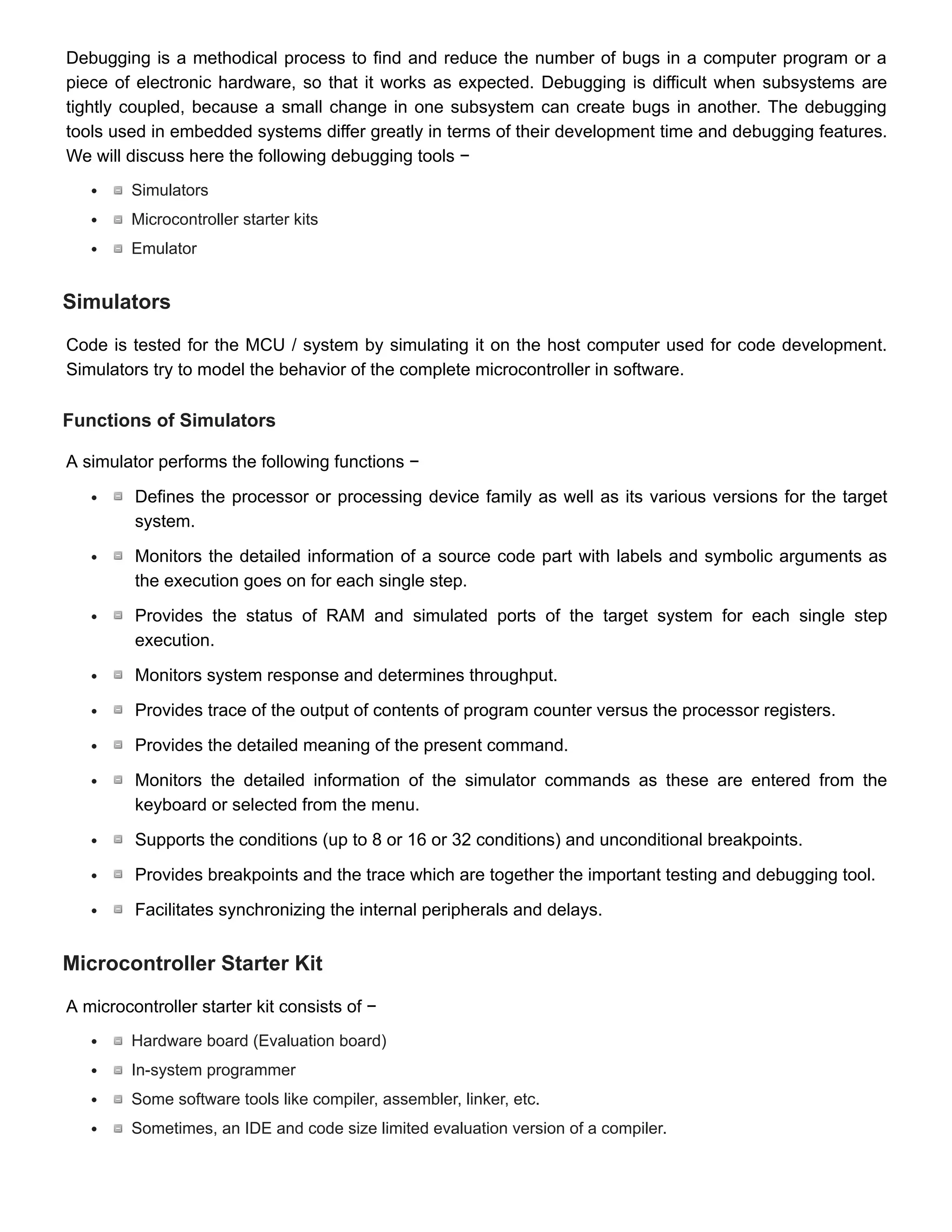Embedded systems tools & peripherals | PDF | Computing | Technology & Computing