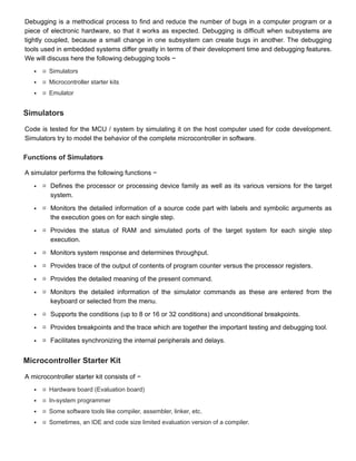 Embedded systems tools & peripherals | PDF