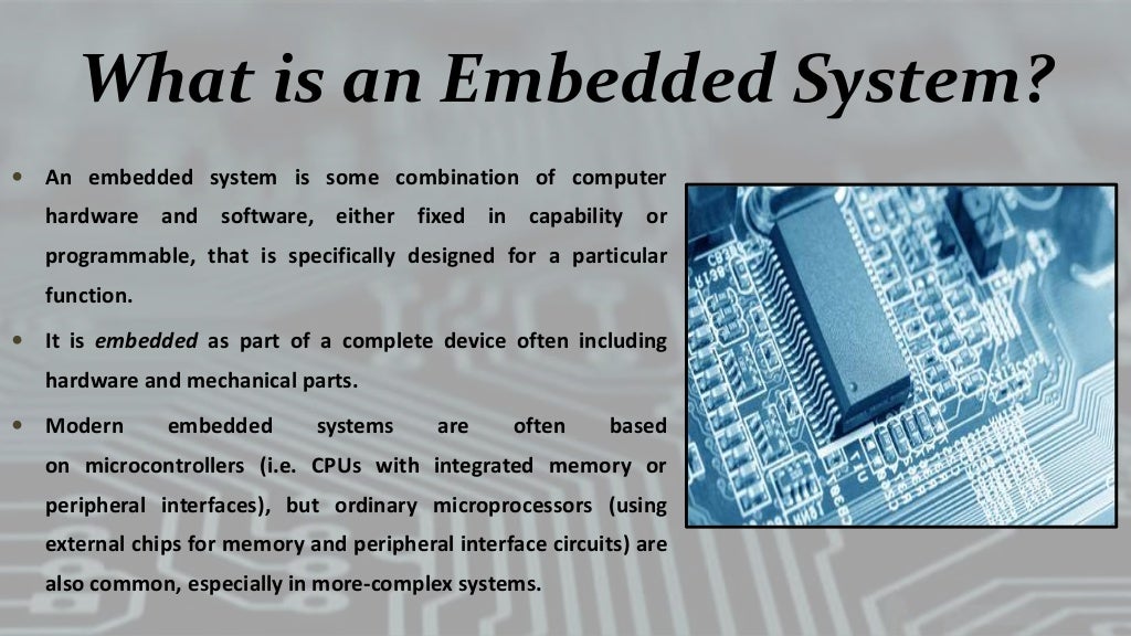 Embedded Systems - Training ppt