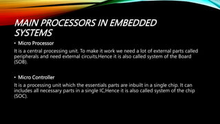 Embedded systems. Mpmx labaratory of the purpose | PPTX