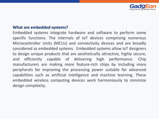 Embedded Systems and IoT Solutions – An Overview | PPT