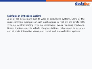 Embedded Systems and IoT Solutions – An Overview | PPT