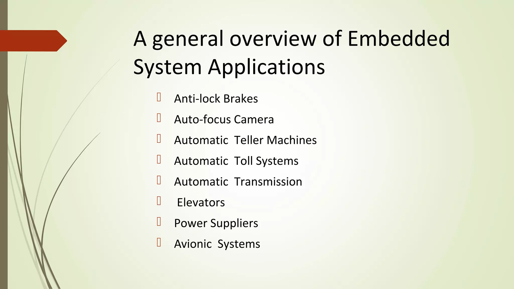 Embedded systems and their applications in our daily routine | PPT