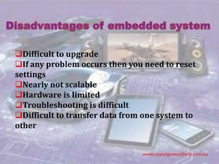 Applications of Embedded System | PPTX