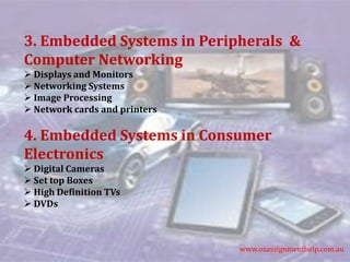 Applications of Embedded System | PPTX