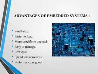 EMBEDDED SYSTEMS (senthil) | PPTX