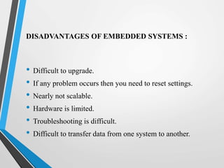 EMBEDDED SYSTEMS (senthil) | PPTX