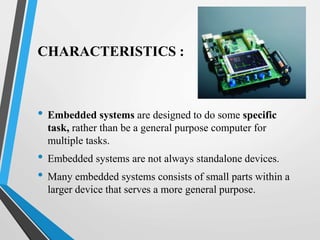 EMBEDDED SYSTEMS (senthil) | PPTX