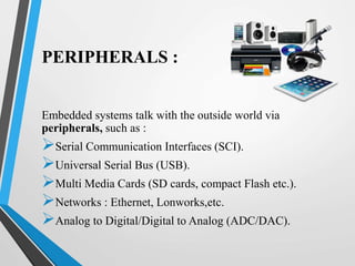 EMBEDDED SYSTEMS (senthil) | PPTX