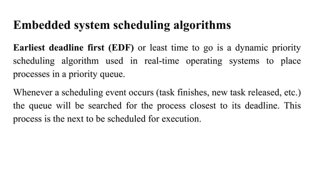 Embedded system scheduling Algorithm .pptx