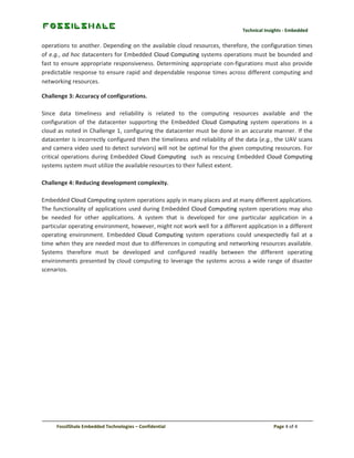 Embedded systems Implementation in Cloud Challenges | PDF