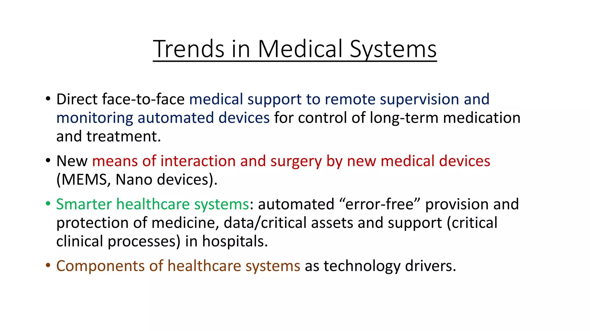 Embedded systems in biomedical applications | PPT