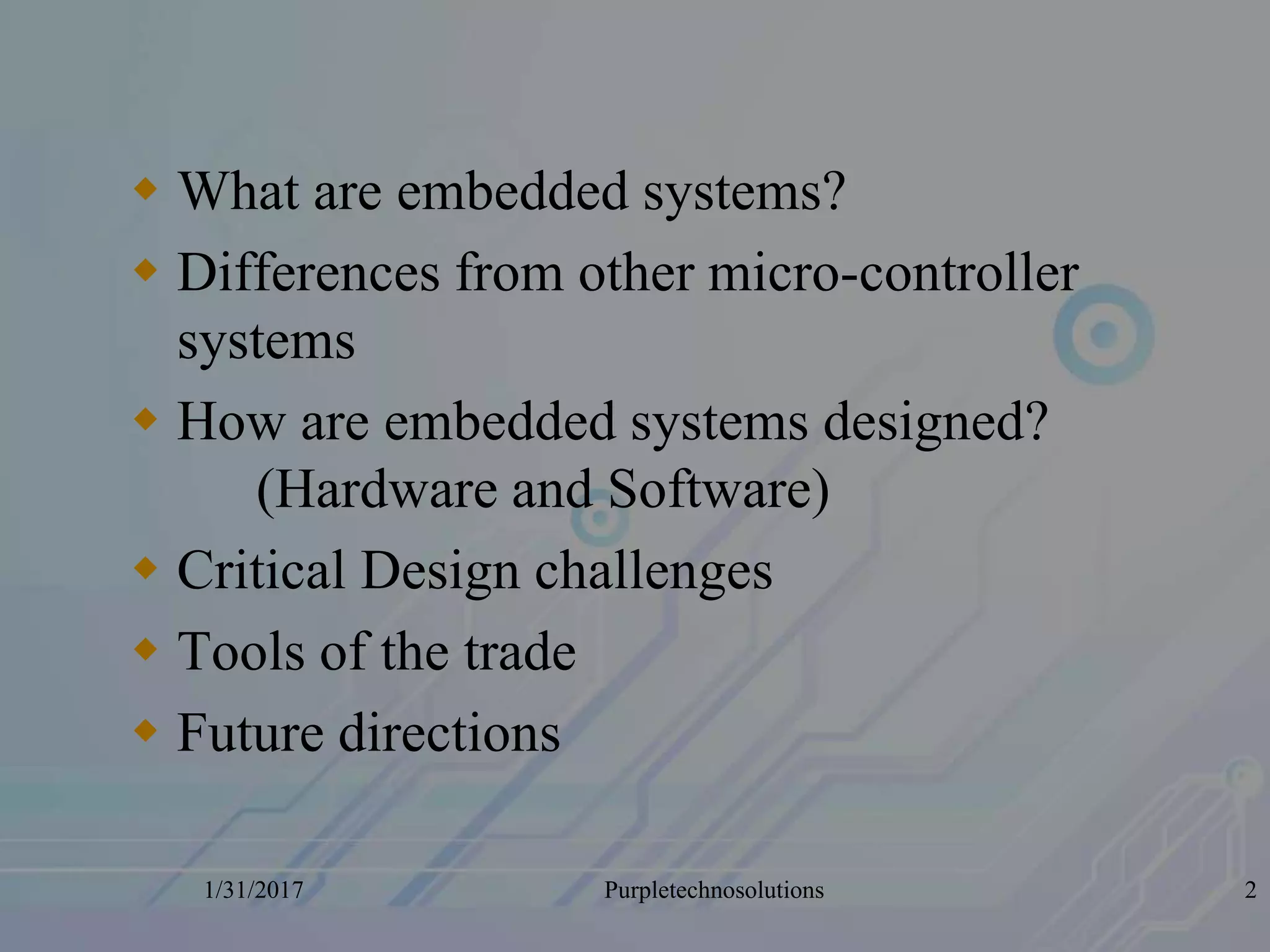 Embedded systems intrduction | PPT