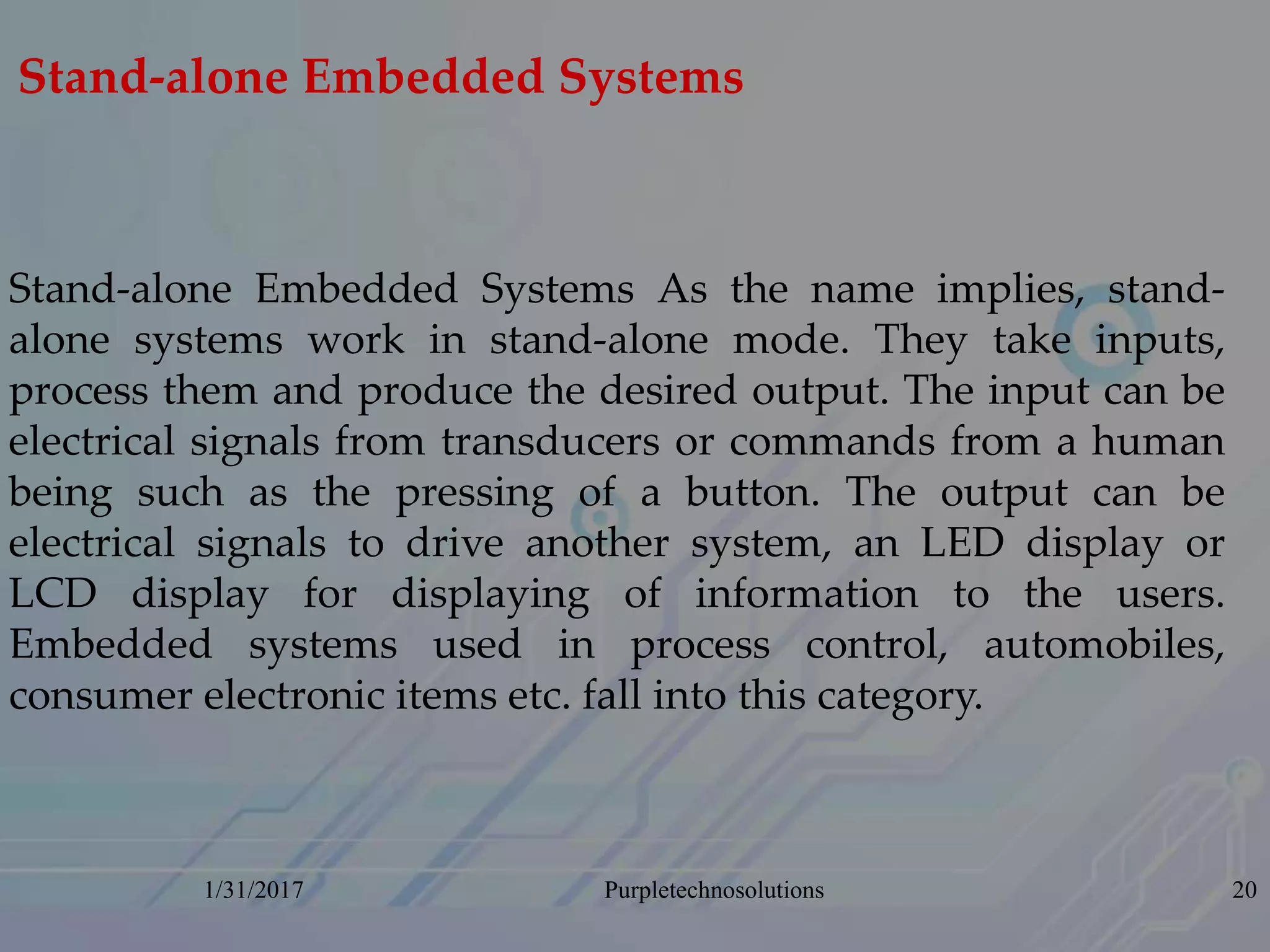 Embedded systems intrduction | PPT
