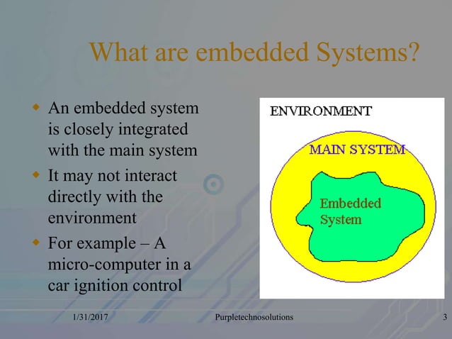 Embedded systems intrduction | PPT
