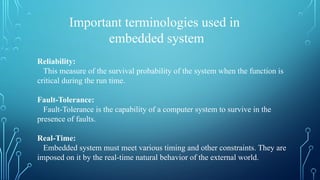 Embedded Systems introduction basic to advanced | PPTX