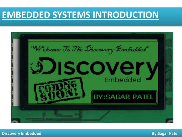 Embedded Systems Introduction | PPT Embedded Systems Introduction | PPT