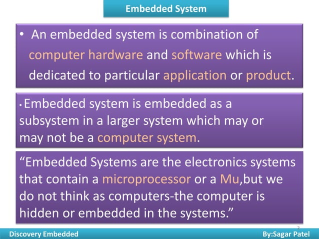 Embedded Systems Introduction | PPT