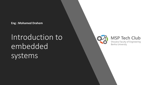 Embedded systems introduction | PPT