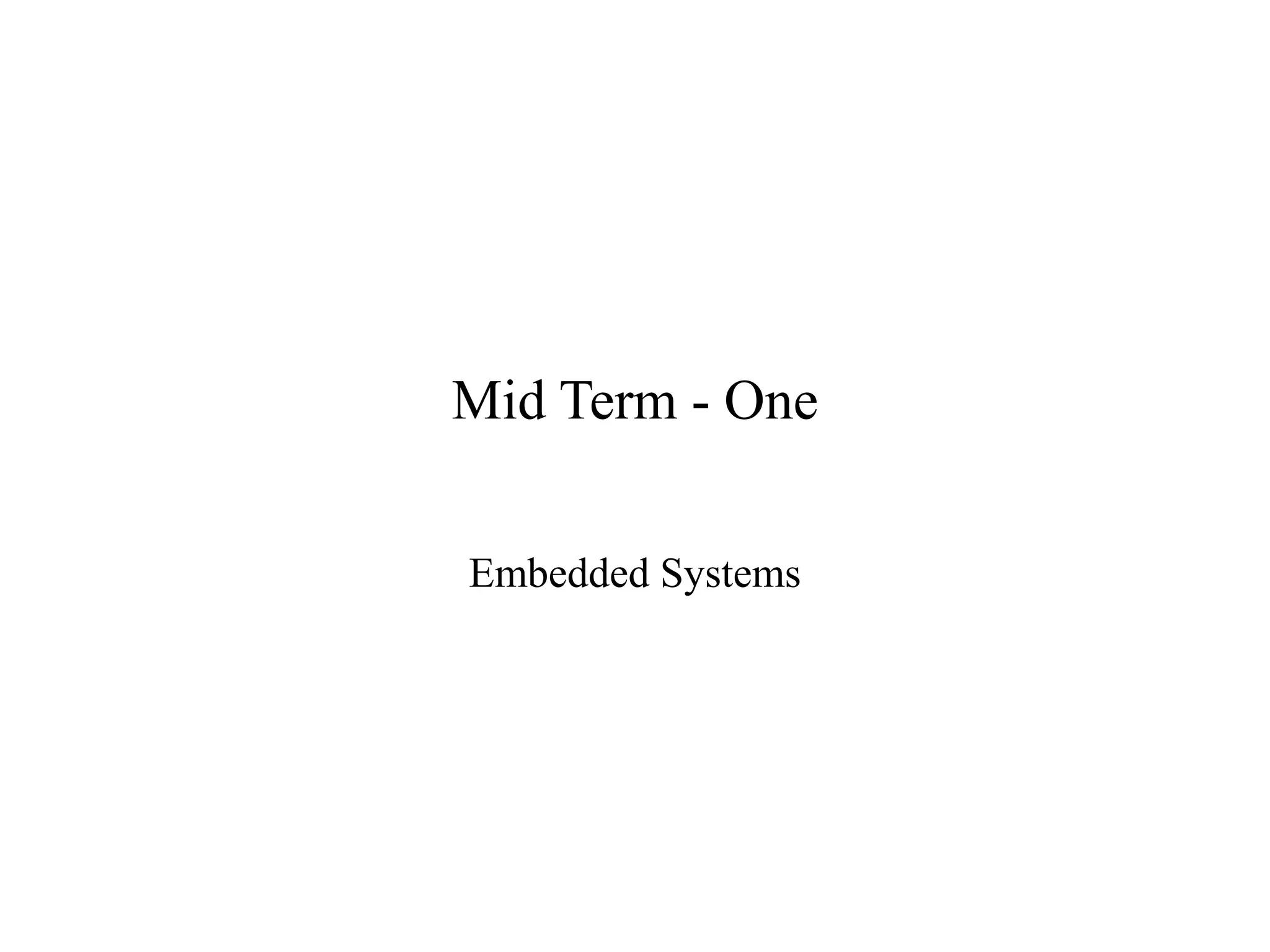 Embedded systems, lesson 14 | PPT