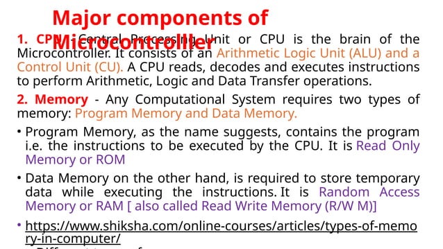 Embedded Systems and Arduino Architecture | PPT