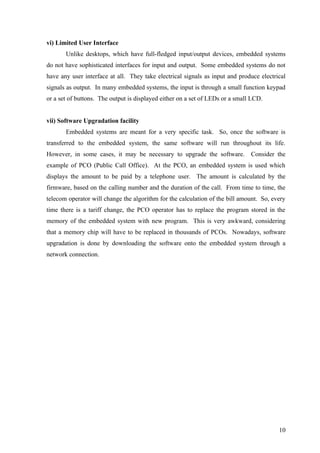 Embedded systems notes | PDF