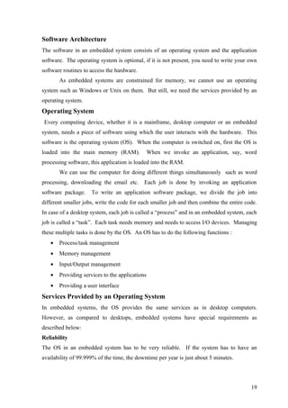 Embedded systems notes | PDF