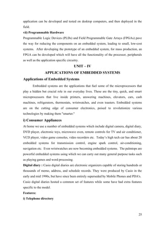 Embedded systems notes | PDF