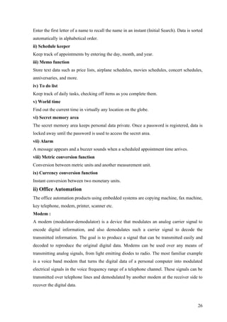 Embedded systems notes | PDF