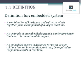 Embedded systems - Mechatriks Automation | PPT