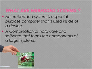 Embedded systems ppt | PPT