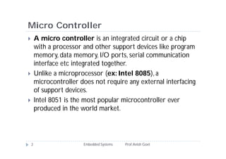 Embedded systems ppt i | PDF | Operating Systems | Computer Software ...