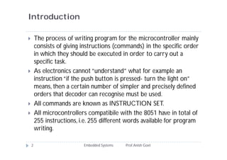 Embedded systems ppt ii | PPT