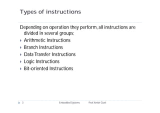Embedded systems ppt ii | PPT