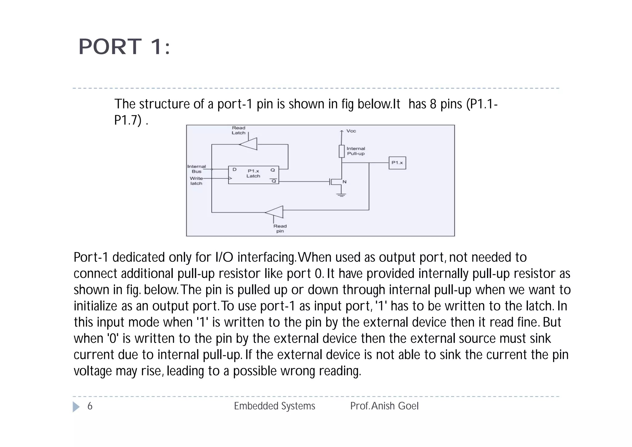 8051 Microcontroller I/O ports | PDF